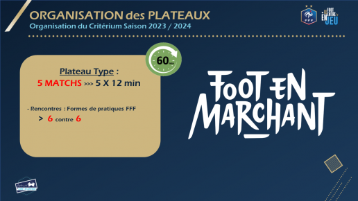Foot en Marchant > Organisation des Plateaux – DISTRICT DE FOOTBALL DE ...